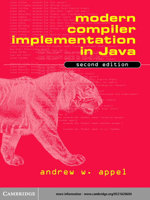 Modern Compiler Implementation in Java - Microsoft Library - OverDrive