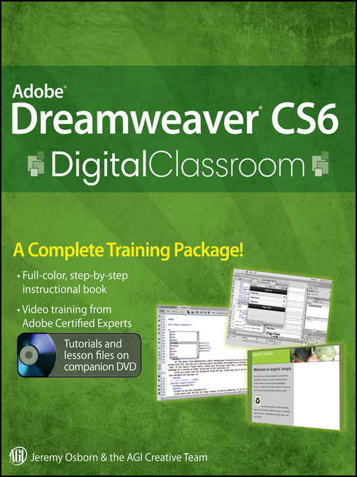 Libby - Adobe Dreamweaver CS6 Digital Classroom
