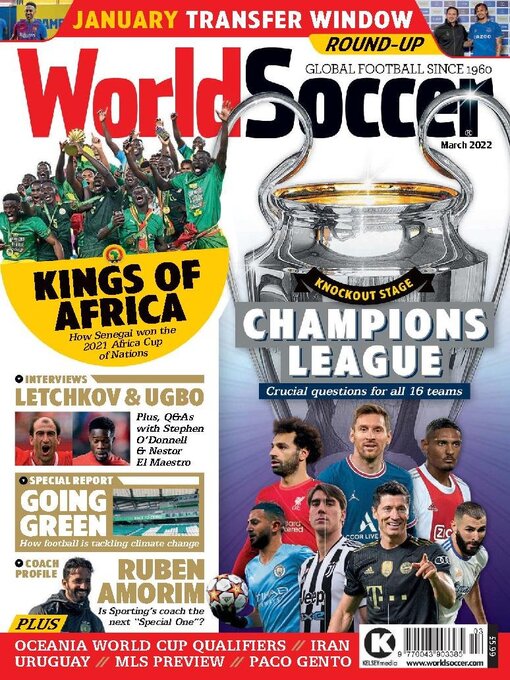 Soccer Magazine Cover 2022