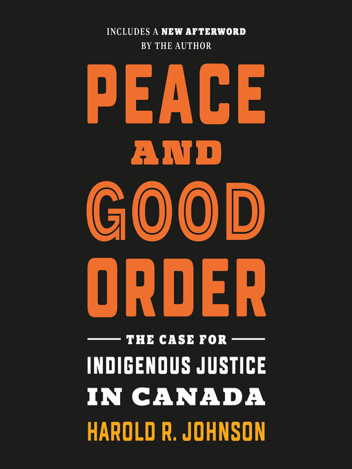 Peace and Good Order | Calgary Public Library | BiblioCommons