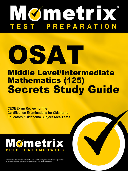 OSAT Middle Level/Intermediate Mathematics (125) Secrets Study Guide ...