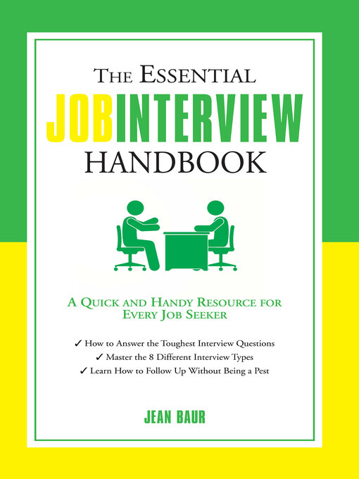 The Essential Job Interview Handbook - Toronto Public Library - OverDrive