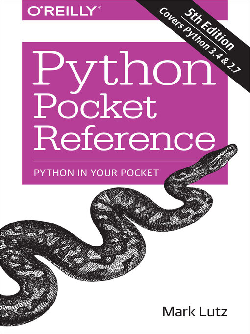 Python Pocket Reference - Microsoft Library - OverDrive