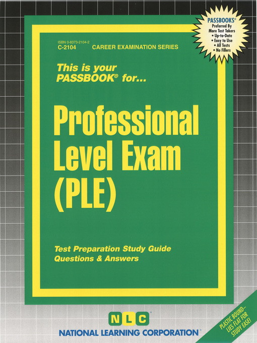 Professional Level Exam (PLE) - East Baton Rouge Parish Library - OverDrive