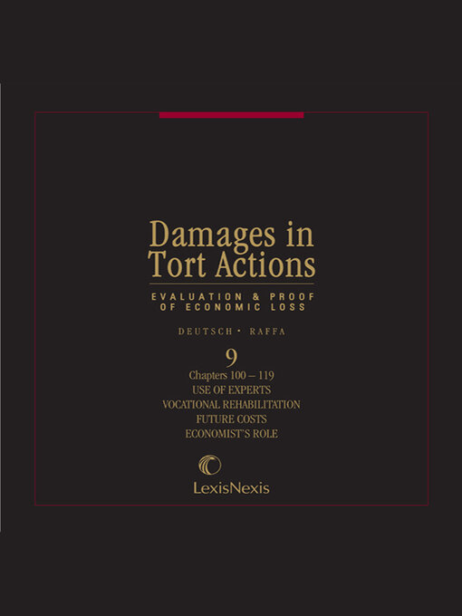 Libby - Damages in Tort Actions