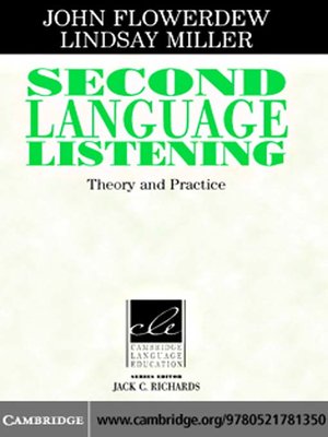 eBook - Second Language Listening by John Flowerdew · OverDrive: Free ...