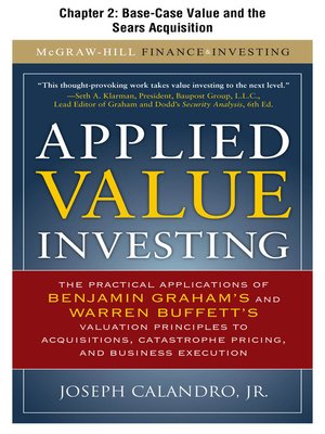 Base-Case Value and The Sears Acquisition by Joseph Calandro, Jr ...