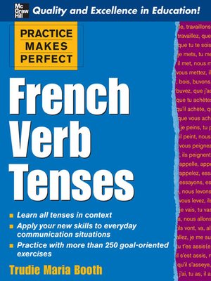 French Verb Tenses by Trudie Booth · OverDrive: Free ebooks, audiobooks ...