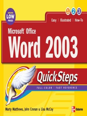 Microsoft® Office Word 2003 by Martin S. Matthews · OverDrive: ebooks ...