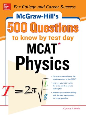 McGraw-Hill's 500 MCAT Physics Questions to Know by Test Day by Connie ...