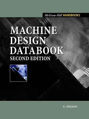 eBook - Machine Design Handbook by K. Lingaiah · OverDrive: Free ebooks ...