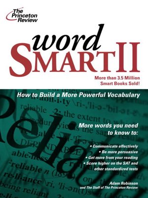 Word Smart II by Princeton Review · OverDrive: Free ebooks, audiobooks ...