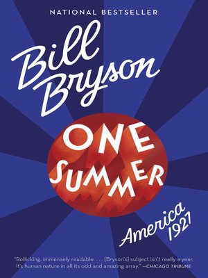 eBook - One Summer by Bill Bryson · OverDrive: Free ebooks, audiobooks ...