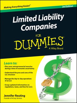 Limited Liability Companies For Dummies by Jennifer Reuting · OverDrive ...