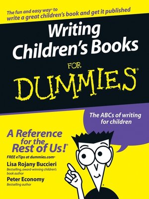 Writing Children's Books For Dummies by Lisa Rojany Buccieri ...