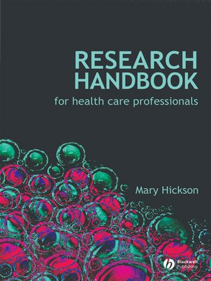 eBook - Research Handbook for Health Care Professionals by Mary Hickson ...