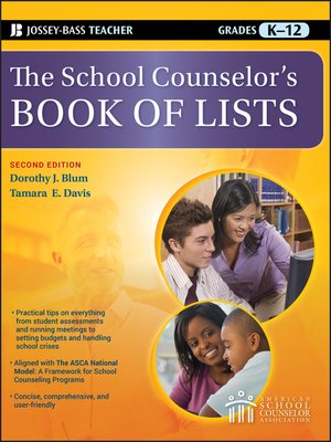 The School Counselor's Book of Lists by Dorothy J. Blum, Ed.D ...