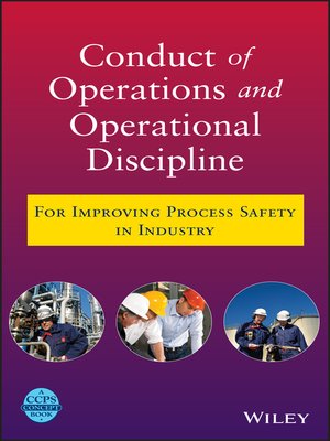eBook - Conduct of Operations and Operational Discipline by CCPS ...