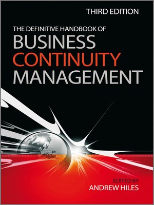 The Definitive Handbook of Business Continuity Management by Andrew ...