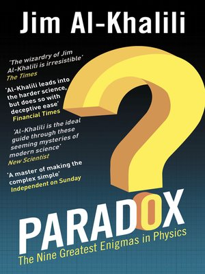 eBook - Paradox by Jim Al-Khalili · OverDrive: Free ebooks, audiobooks ...