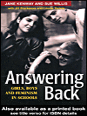 Answering Back by Jane Kenway · OverDrive: Free ebooks, audiobooks ...