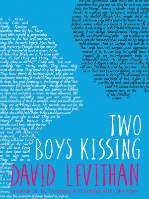 Two Boys Kissing by David Levithan · OverDrive: ebooks, audiobooks, and ...