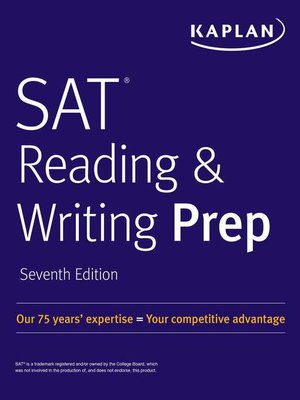 eBook - SAT Reading & Writing Prep by Kaplan Test Prep · OverDrive ...