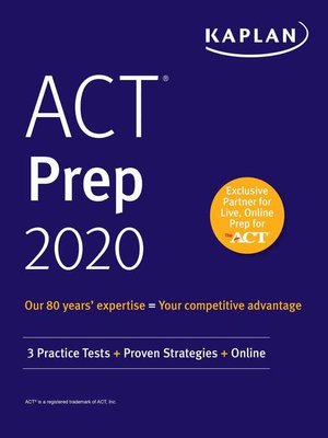 ACT Prep 2020 by Kaplan Test Prep · OverDrive: Free ebooks, audiobooks ...