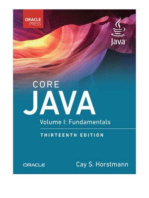 eBook - Core Java, Volume I by Cay S. Horstmann · OverDrive: Free ...