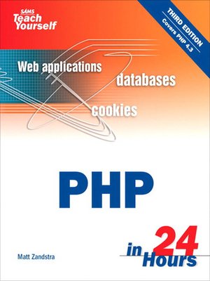 eBook - Sams Teach Yourself PHP in 24 Hours by Matt Zandstra ...