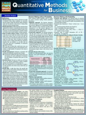 Quantitative Methods For Business by BarCharts, Inc. · OverDrive ...