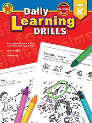 Daily Learning Drills, Grade K by Brighter Child · OverDrive: Free ...
