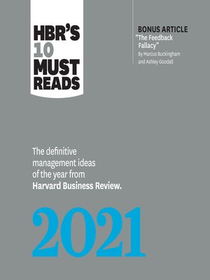 Audiobook - HBR's 10 Must Reads 2021 by Harvard Business Review ...