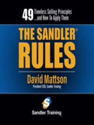 Audiobook - The Sandler Rules by David Mattson · OverDrive: Free ebooks ...