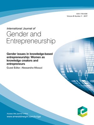 International Journal of Gender and Entrepreneurship, Volume 9, Number ...