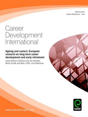 Career Development International, Volume 13, Issue 2 by Beatrice van ...