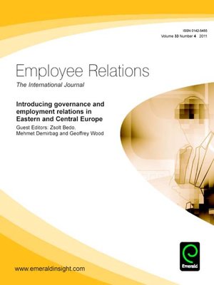 Employee Relations, Volume 33, Issue 4 by Zsolt Bedo · OverDrive: Free ...