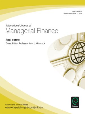 International Journal of Managerial Finance, Volume 10, Issue 2 by John ...