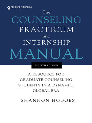 eBook - The Counseling Practicum and Internship Manual by Shannon ...