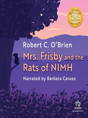 Audiobook - Mrs. Frisby and the Rats of NIMH by Robert C. O'Brien ...