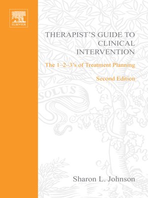 Therapist's Guide to Clinical Intervention by Sharon L. Johnson ...