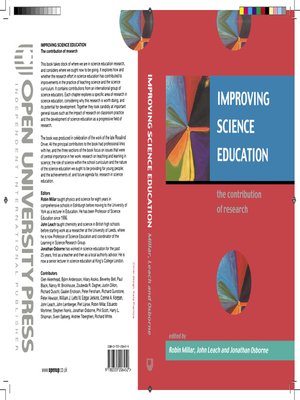 Improving Science Education by John Millar · OverDrive: Free ebooks ...