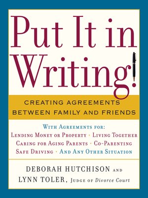 Put It in Writing! by Deborah Hutchison · OverDrive: Free ebooks ...