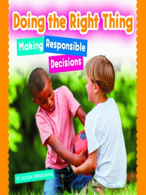 Doing the Right Thing by Alyssa Krekelberg · OverDrive: Free ebooks ...