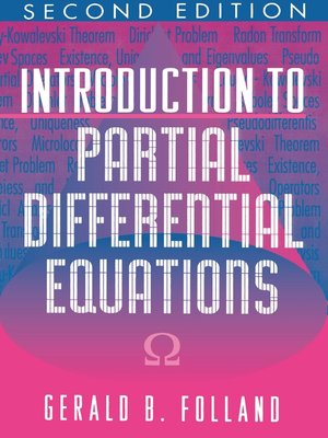 Introduction to Partial Differential Equations by Gerald B. Folland ...