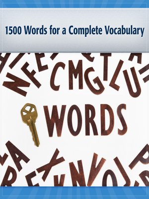 1500 Words for a Complete Vocabulary by Deaver Brown · OverDrive: Free ...