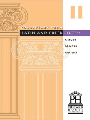 Vocabulary from Latin and Greek Roots, Book 2 by Elizabeth Osborne ...