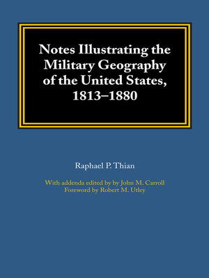 eBook - Notes Illustrating the Military Geography of the United States ...