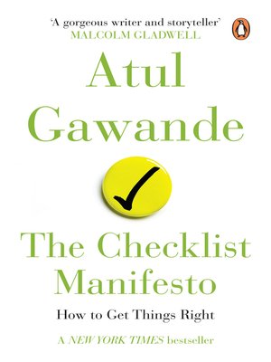 eBook - The Checklist Manifesto by Atul Gawande · OverDrive: Free ...