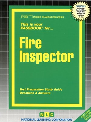 Fire Inspector by National Learning Corporation · OverDrive: Free ...